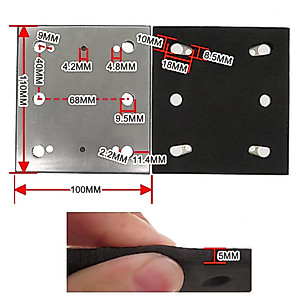 Sander Pad for Makita BO4556 Sander 1/4 Sheet Replaces Makita 158324-9-SPD17 BO4556 BO4557 BO4558 BO4565