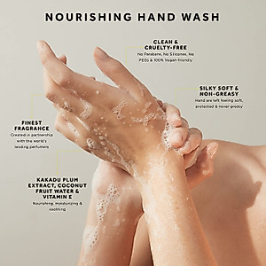 Glasshouse Fragrances Lost In Amalfi Hand Wash, Rich in Aloe Vera & Vitamin E, Soothing & Moisturizing, Sea Mist Scent, 15.2 Fl Oz (450mL)