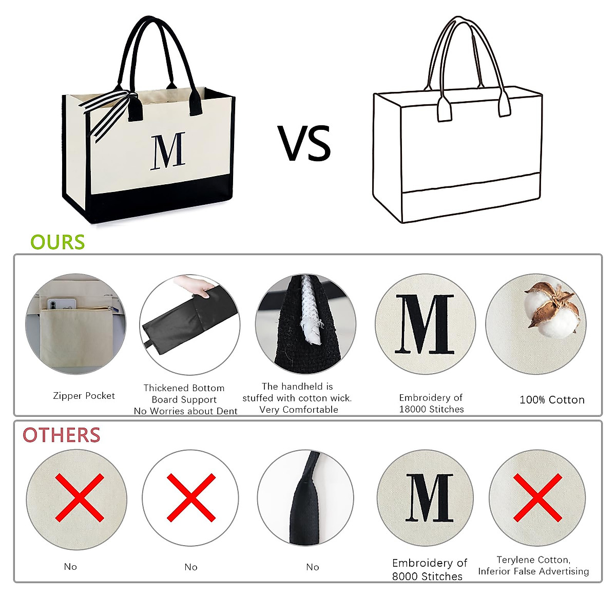 BeeGreen Large Tote Bags for Women Teacher Her Friend Friendship Coworkers Female Thank You Gifts for Women Beach Tote Canvas Bag Womens Tote Bag Relaxation Gifts Sister Birthday Gifts Retirement K