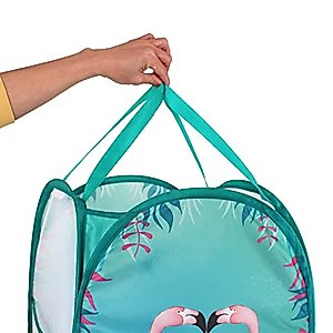 2PC Mesh Pop-up Laundry Hamper - Portable, Durable Handles, Collapsible for Storage and Easy to Open