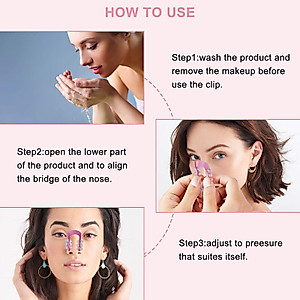 5 Pcs Nose Shaper Clip Nose Up Lifting Pain-Free Nose Bridge Straightener Corrector, Soft Safety Silicone Nose Slimming Device for women men (Multi)