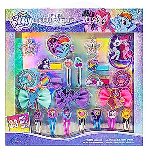 My Little Pony - Townley Girl Hair Accessories Kit|Gift Set for Kids Girls|Ages 3+ (22 Pcs) Including Hair Bow, Coils, Hair Clips, Hair Pins and More, for Parties, Sleepovers & Makeovers