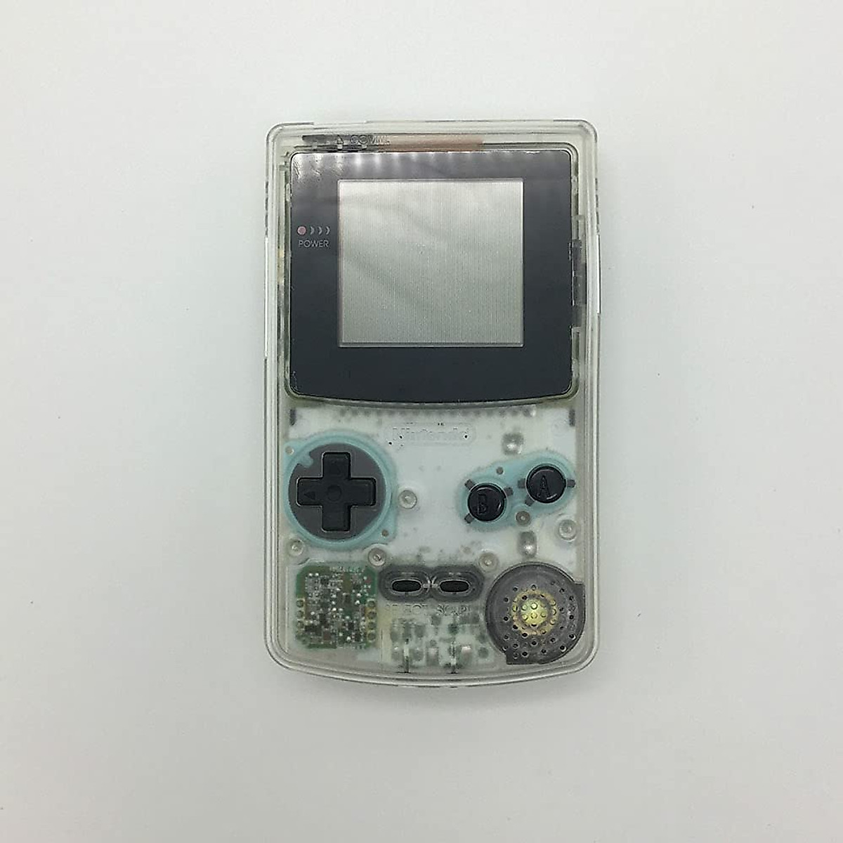 Soft Silicone Case Crystal Shell TPU Protective Case Cover for Nintendo Game Boy Color GBC Console (Clear White)