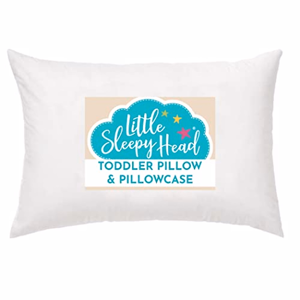 Toddler Pillow with Toddler Pillowcase - Soft Hypoallergenic - Best Pillow for Kids! Better Neck Support and Sleeping! Better Naps in Bed, a Crib, or at School! Makes Travel Comfier! (White)