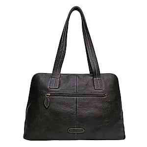 HIDESIGN Cerys Leather Multi-Compartment Tote, Black