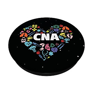 I Love Being a CNA Certified Nurse Heart Medical Assistant PopSockets Swappable PopGrip