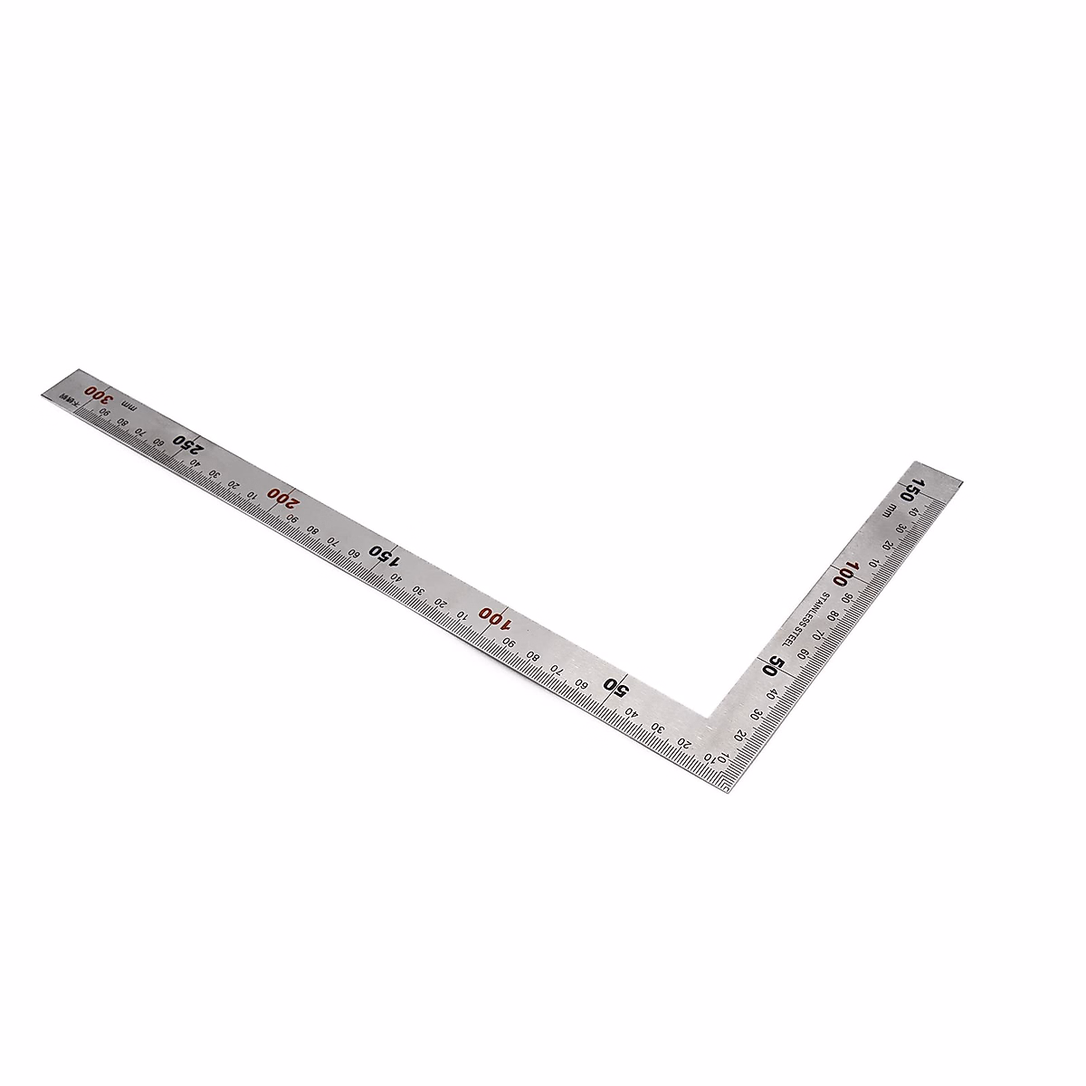 Cheerock L Shaped Ruler 6" x 12" Metal 90 Degree Square Ruler Right Angle Ruler for Carpenter Engineer - 300 x 150mm