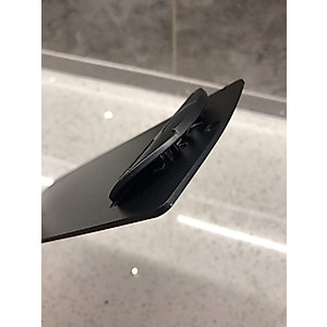 Vinseen Plastic Clipboard, for Memo, Menu, Credit Card Receipt, 4x9in, 6-Pack (Black)