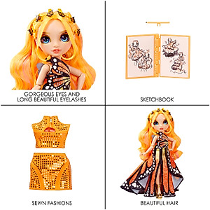 Rainbow High Fantastic Fashion Poppy Rowan - Orange 11” Fashion Doll and Playset with 2 Complete Doll Outfits, and Fashion Play Accessories, Great Gift for Kids 4-12 Years Old