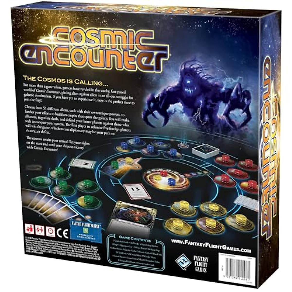 Cosmic Encounter 4th Edition Board Game by Fantasy Flight Games - Classic Intergalactic Conquest Strategy Game for Kids and Adults, Ages 14+, 3-5 Players, 1-2 Hour Playtime