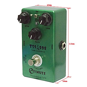 YMUZE Hand-made TS9 TS808 Tube Overdrive Guitar Effect Pedal True Bypass (YMUZE TS9)