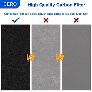 CERO 3000 Replacement Filter for 3000 3000M 3000Pro 2 Filters, 2 Activated Carbon, 6 Extra Carbon Pre-Filters