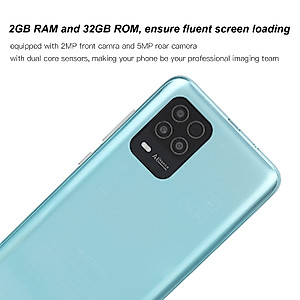Unlocked Cell Phone, 5" Full HD Unlocked Smartphone 2GB RAM 32GB ROM Dual Card Dual Standby Mobile Phone for Android, Facial Recognition, 2200mAh Battery(Green)