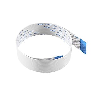 Aokin for Raspberry Pi Camera Cable, FFC Cable Ribbon Flex Extension Cable 15 Pin 1.0mm Pitch for Raspberry Pi, Octoprint Octopi Webcam, Monitor 3D Printer, etc, 30cm/11.81in