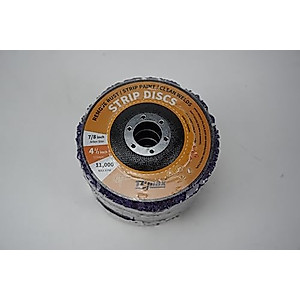 Ur-Excellent 4-1/2" x7/8'' Stripping Discs Rust Remover Wheel Remove Paint and Oxidation Poly Strip Wheel Disc Abrasive Angle Grinding Wheel - 5 Pack(Purple)