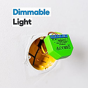 Shelly Dimmer 2 | WiFi Smart Dimmer Switch| No Neutral Wire Required |Home Automation| Compatible with Alexa & Google Home| iOS Android App| No Hub Required| Wireless Switch| Dimmable Lights(4 Pack)