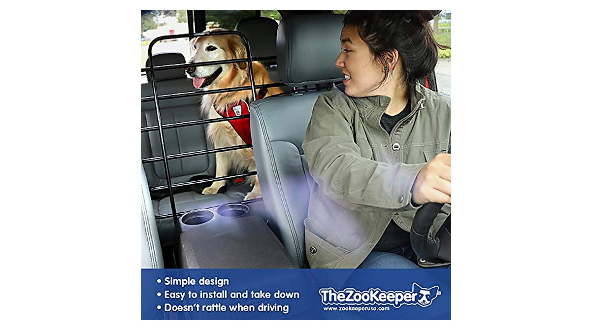 ZooKeeper Adjustable Pet Barrier for Cars & SUVs