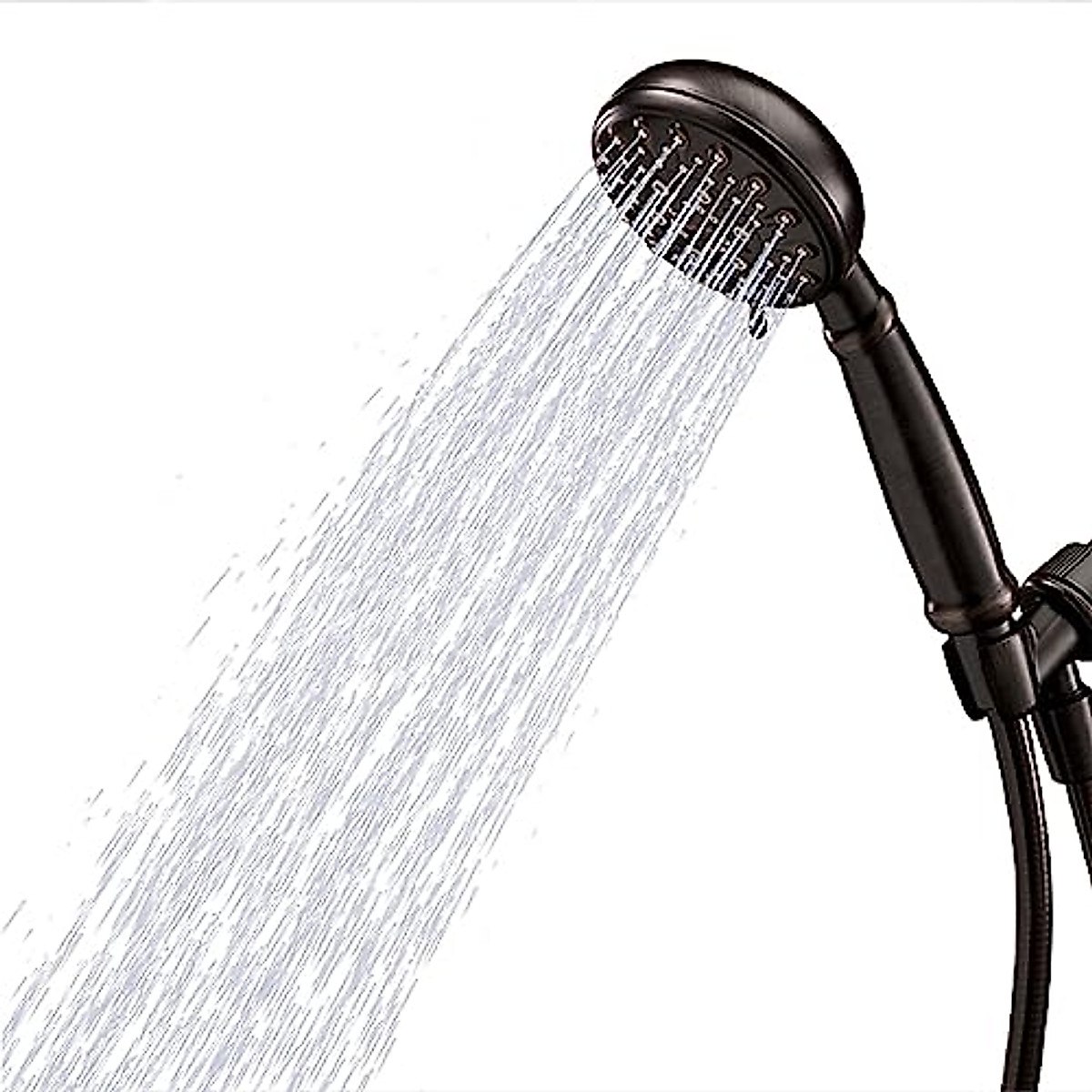 Moen Banbury Mediterranean Bronze 5-Spray Hand Shower with Hose and Bracket, 4-Inch Diameter, 23046BRB