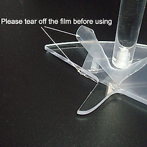 KAFENDA - Acrylic Knife Display Stand, Knife Set With Acrylic Stand, Holds 6 Knives, Pocket Knife, Folding Knife…