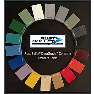 RUST BULLET - DuraGrade Concrete High-Performance Concrete Coating 1 Quart - for Garage Floor Paint, Basements, Porch, Patio, Driveway Paint and More - Concrete Paint - Blue