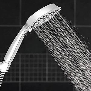 Waterpik High Pressure Hand Held Shower Head With Hose, Power Spray 6-Mode, Chrome VHX-663E