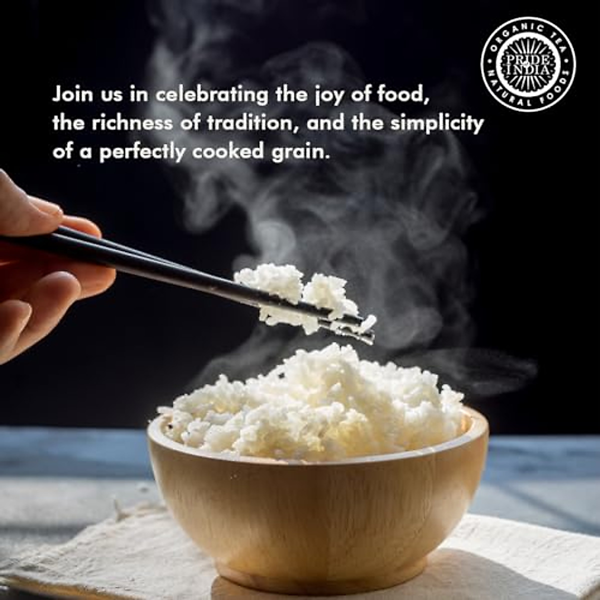 Pride Of India - Thai White Jasmine Rice - Fragrant Hom Mali Rice, 3 lbs Jar