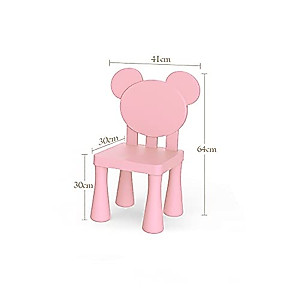 Walnut Children's Table and Chair Kindergarten Table and Chair Baby Learning Table Plastic Table Chair Chair Game Table Toy Table (Color : E)