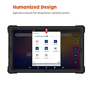 Transwon Kids Case for ZONKO K110 Tablet 10.1/ Baken L10 10.1 Case/DOOGEE T10 Tablet/Coopers ZB40 Tablet Case/ NV10 10.1 Tablet Case/YQSAVIOR ZZB CP20 Tablet Case - Black