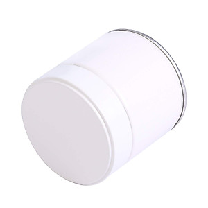 Tianhui Airtight Round Tins for Matcha Powder Tea Coffee Beans Modern Style Mini Portable Small Storage (Ivory, 3*Small (73x73mm))
