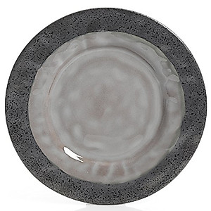 Gibson Dragonstone 16 pc Dinnerware Set Grey Stoneware, Gray -