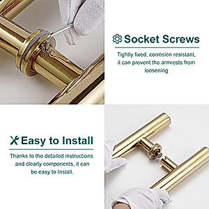 Sliding Barn Door Handles Push Pull Modern Interior/Exterior Door Handles,Double Sided Glass Doors Wooden Door Commercial Gates Handle H Shape,Easy to Install