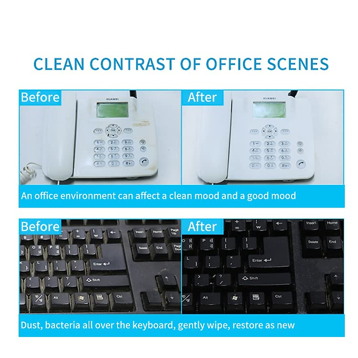 Dr.WOW Magic Cleaning Eraser,80 Pack Magic Sponge Eraser in Bulk -Multi Surface Power Scrubber Foam Cleaning Pads - Kitchen, Shoe,Floor,Bathroom, Wall Cleaner