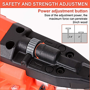 THINKWORK 20V 18 Gauge Cordless Brad Nailer, Durable Nail Gun Battery Powered - (2 in 1 Dual Mode) with Powerful Battery&Fast Charger, 1000 Nails, Single or Contact Firing for Woodworking, Renovation