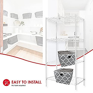 Home Basics Wire Shelf, White