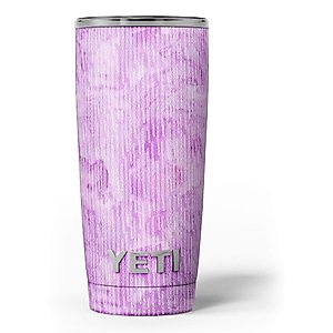Design Skinz Pink Grunge Surface with Microscopic Matter - Skin Decal Vinyl Wrap Kit Compatible with The Yeti Rambler Cooler Tumbler Cups
