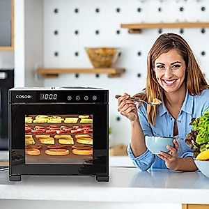 10PCS Silicone Dehydrator Sheets with Edge, Nonstick Silicone Dehydrator Trays Compatible with Cosori CP267-FD，Multi-purpose Reusable Fruit Leather Trays for Jerky, Fruit, Meat, Herbs, Vegetables