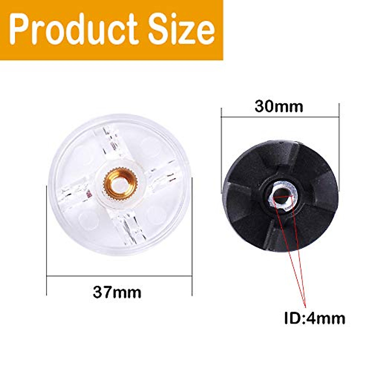 Base Gear Replacement for Magic-Bullet Blender 250W MB1001 with Blade Gear Replacement Part for Magic Bullet MB1001250W (8 pcs)