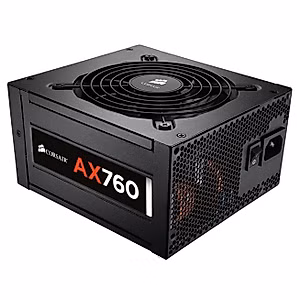 CORSAIR AX Series, AX760, 760 Watt, 80+ Platinum Certified, Fully Modular Power Supply