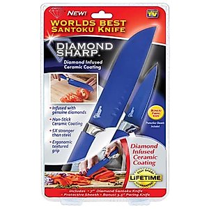 Diamond Sharp Santoku Knife UPC 856770005963 (3 piece set)