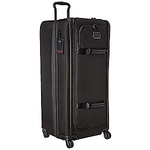 TUMI Alpha 3 Tall 4-Wheel Duffel Packing Suitcase - Features Zip Divider and Large Mesh Zip Pocket - Rolling Luggage for Men and Women - Black