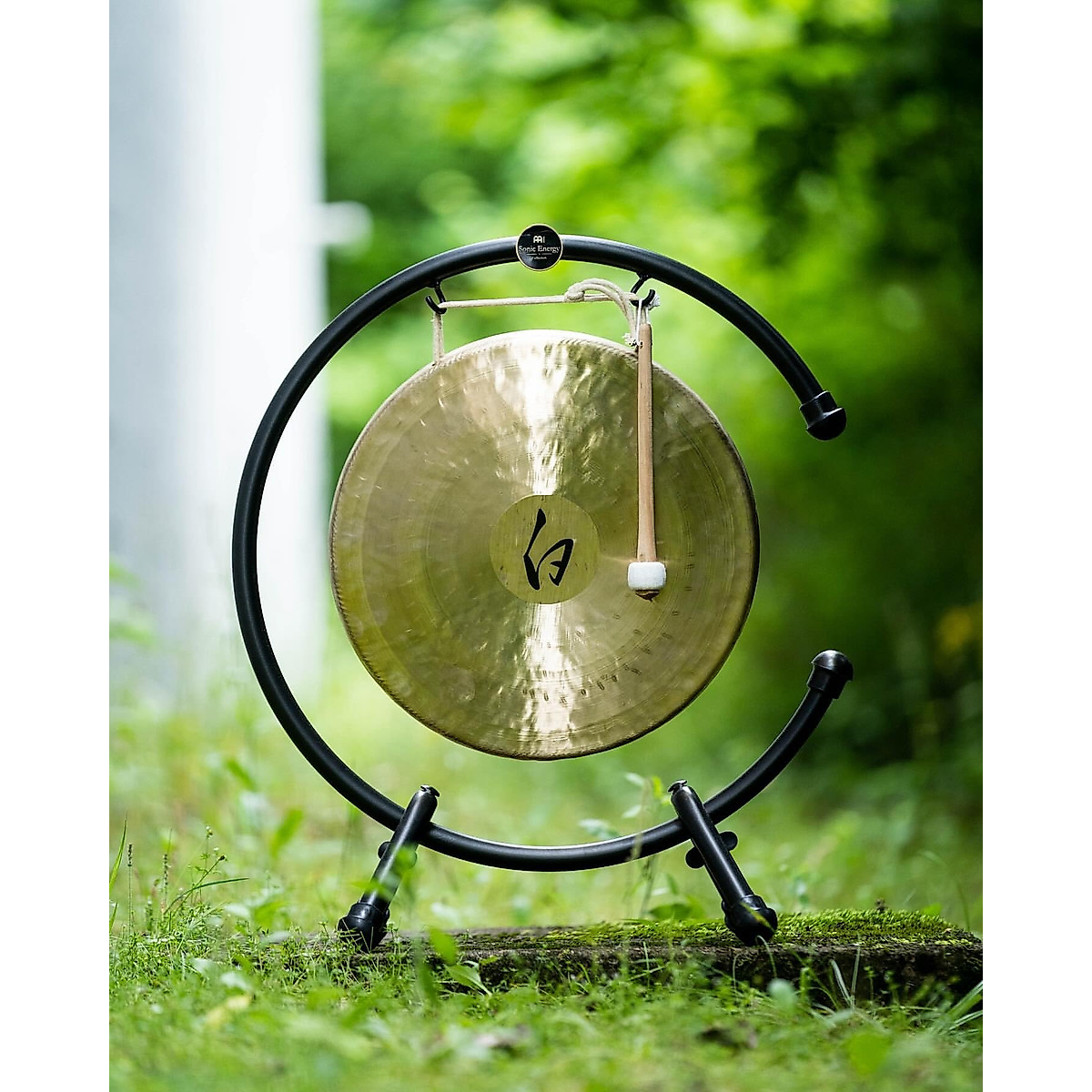 12" White Gong, Handcrafted Bronze Alloy — Includes Beater — For Sound Healing Therapy, Yoga and Meditation, 2-YEAR WARRANTY