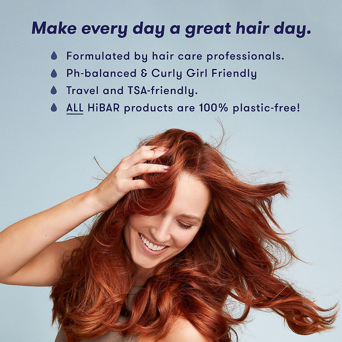 HIBAR - Volumize Shampoo Bar - For Fine & Flat Hair - Add Body, Definition & Volume - With African Dates & Vitamin B5 - Plastic-Free - Soap, Paraben & Sulfate-Free - Color Safe & Vegan -1 Solid Bar