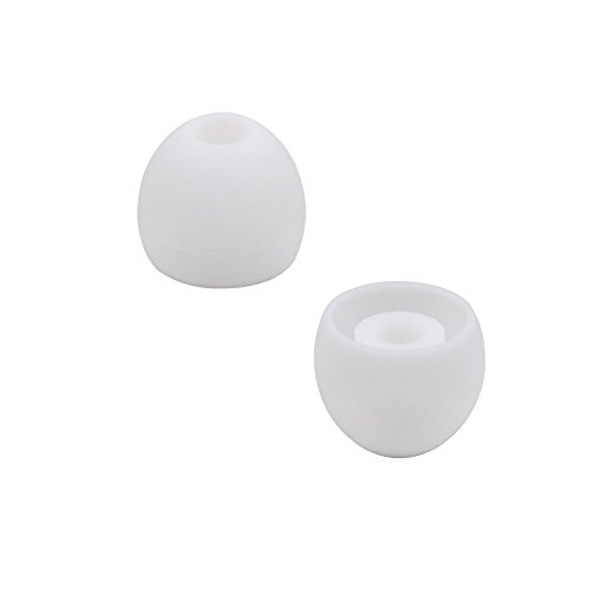 ALXCD Ear Tips for LG Tone Platinum HBS 1100 Earphone, XS/S/M/L 4 Sizes 8 Pairs Soft Silicone Replacement Earbud Tip, Fit for LG HBS1100 HBS-1100 LG Tone Platinum HBS 1100 [8 Pair] (White)