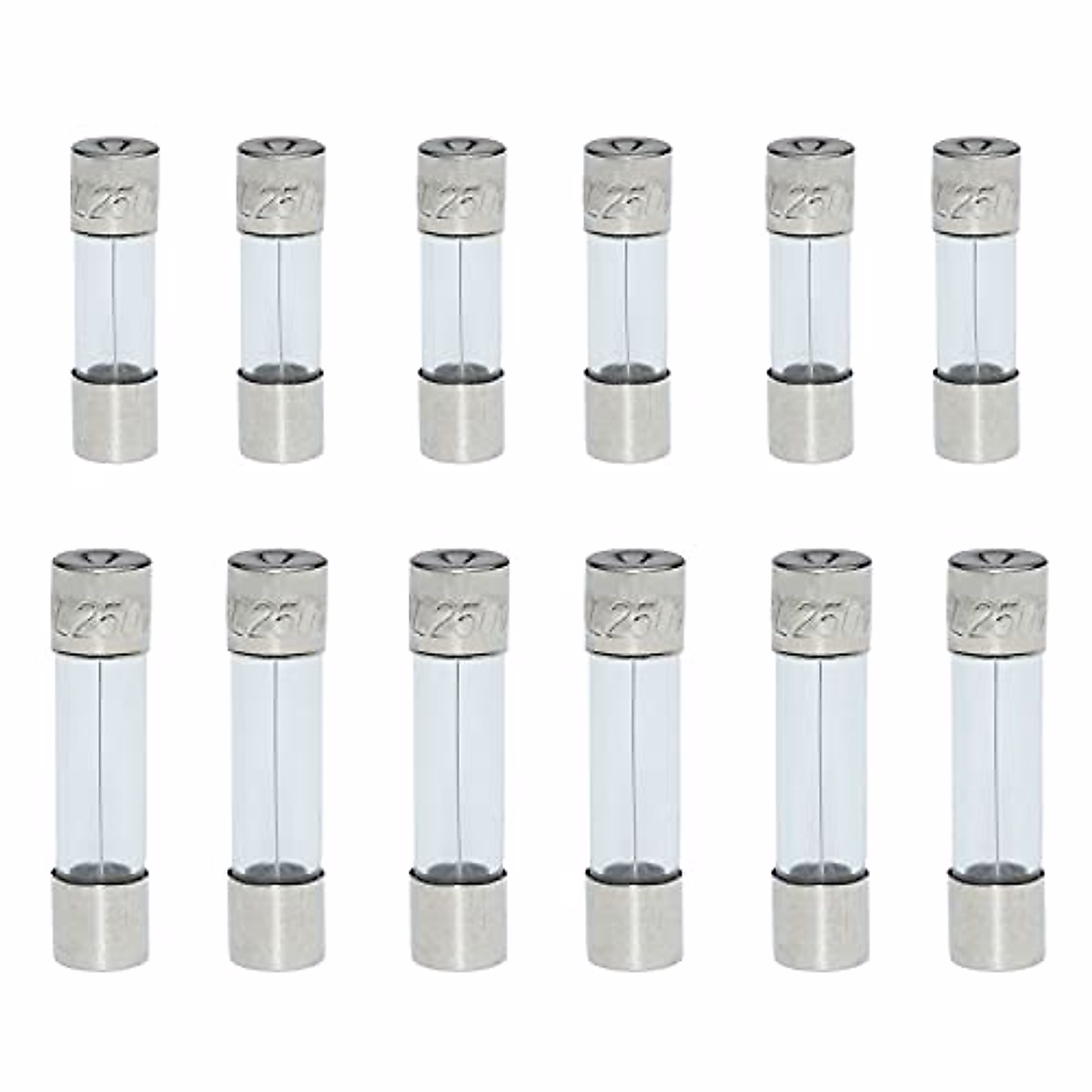 AUKENIEN Fast Blow Glass Fuses Kit 24 Values 400pcs 5x20mm 0.25A 0.5A 1A 1.6A 2A 2.5A 3A 3.15A 4A 5A 6.3A 8A 10A 12A 15A 20A 250V 6x30mm 0.5A 1A 2A 3A 5A 10A 15A 20A Quick Round Fuse Tube Assortment