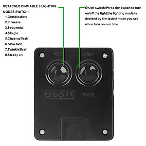 LTE 33ft 100 LED Solar Rope Lights, Outdoor Waterproof Solar Rope Lights, Ideal for Decorations,Christmas,Gardens, Lawn, Patio, Weddings, Parties.(Daylight White)