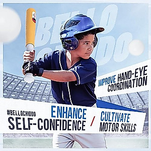 BELLOCHIDDO Tball set for toddlers 3-5 - Toddler T-Ball Sets Include Retractable Batting Bat & Baseball Bases and 6 Balls, Indoor & Outdoor Sport Toys | Gifts for Ages 3 4 5 6 Year Old Boys and Girls