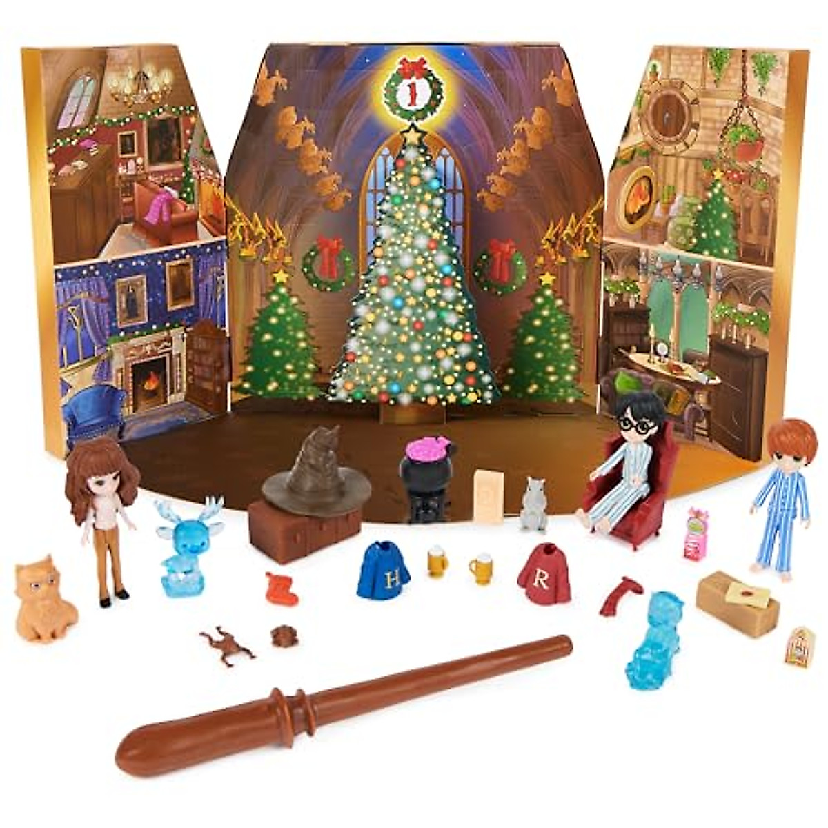 Wizarding World Harry Potter, Magical Minis Advent Calendar 2023 with 24 Gifts, Surprise Toys Christmas Countdown Calendar, Kids Toys for Ages 6 & up