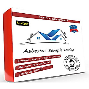 Asbestos Test Kit 1 PK- Includes All Lab Fees - Test Popcorn Ceiling, Tile, Insulation, Adhesive, Mastic, Drywall and Other Materials for Asbestos (72Hr Turnaround)