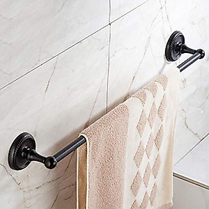OMOONS Towel Rack Retro French Towel Rack Bathroom Material Stainless Steel Pole Bathroom Rack