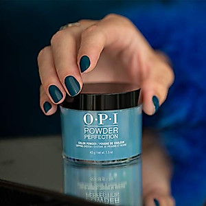 OPI Powder Perfection, Drama at La Scala, Blue Dipping Powder, Milan Collection, 1.5 oz